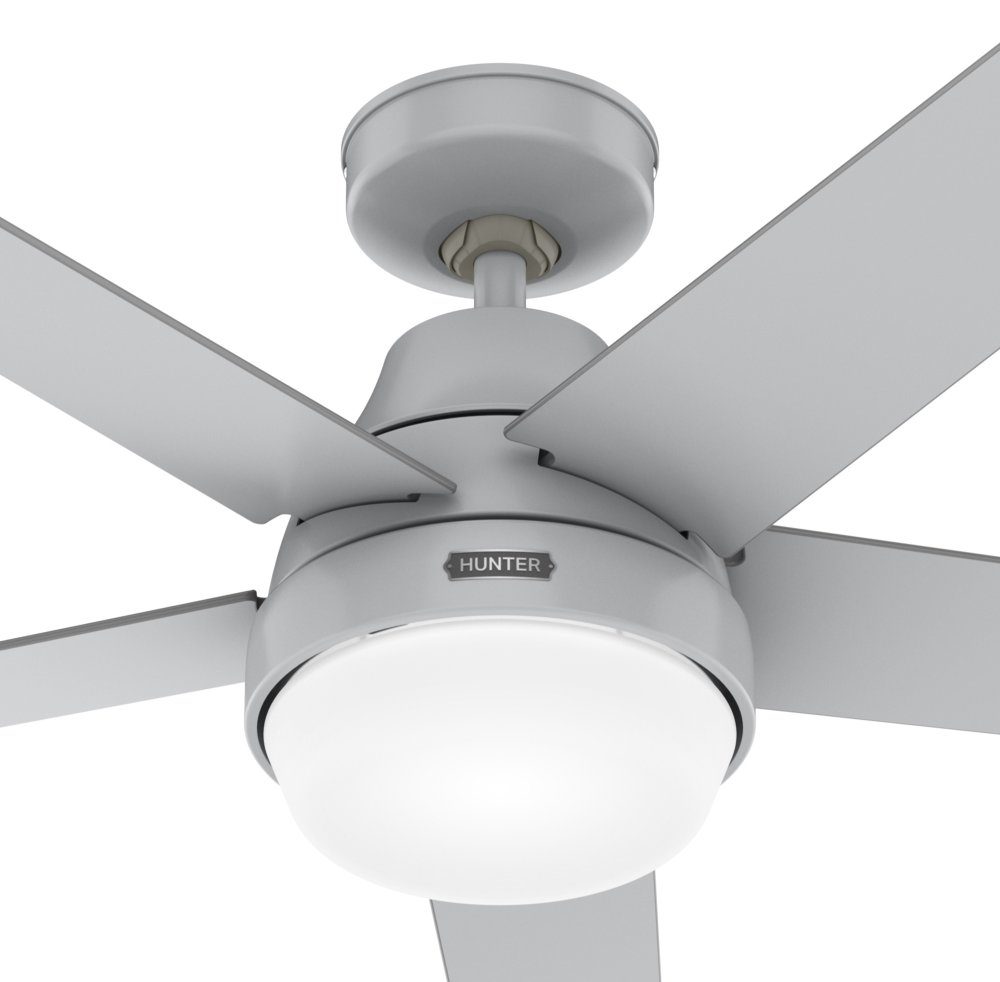 Hunter 52 inch Aerodyne Wi-Fi Dove Grey Ceiling Fan with LED Light Kit ...